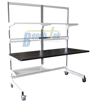 Slotted Modular Adjustable Shelves Workbench | Bench-Tek Solutions